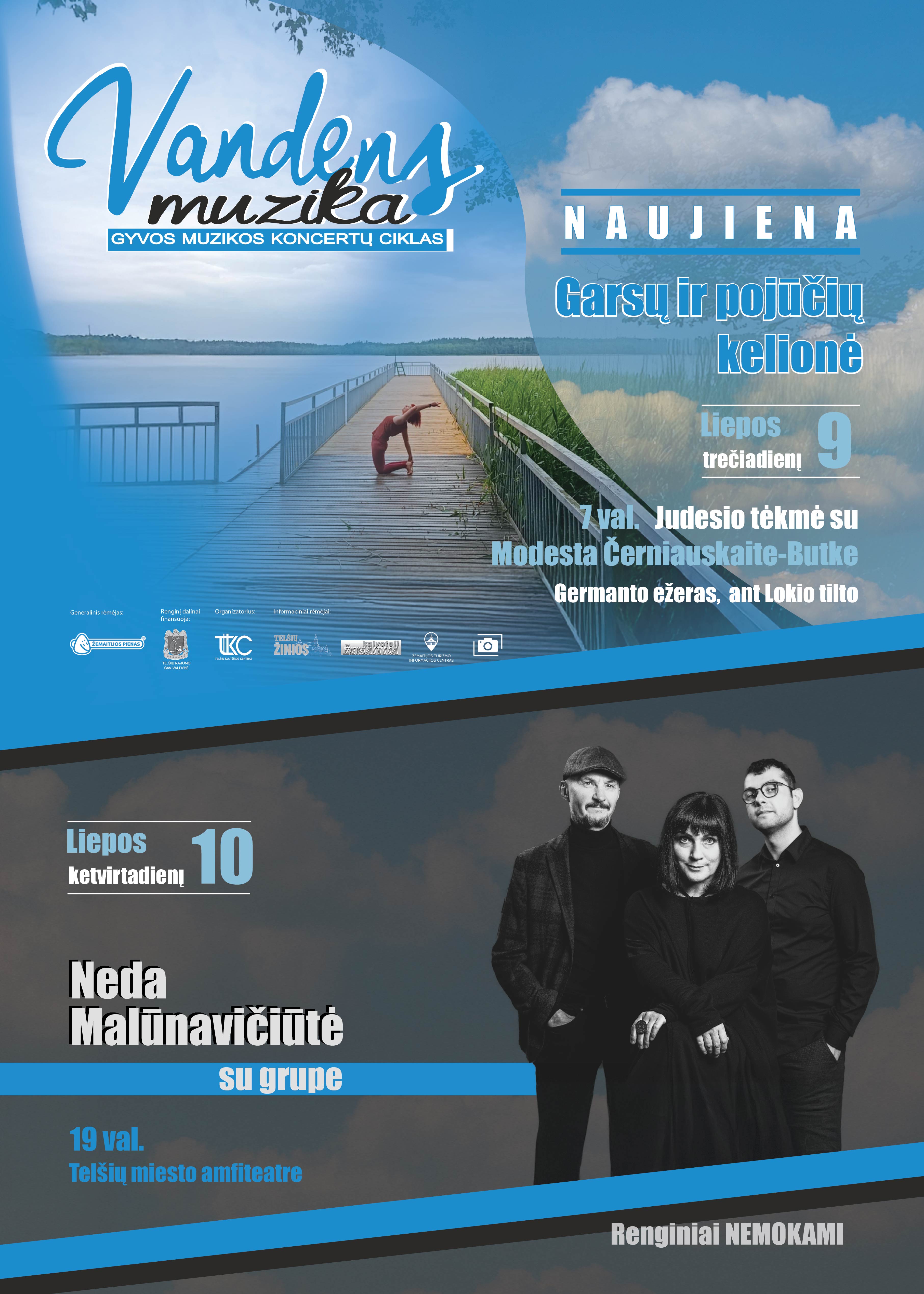 Gyvos muzikos koncertų ciklas „Vandens muzika“ startuoja jau šią ...